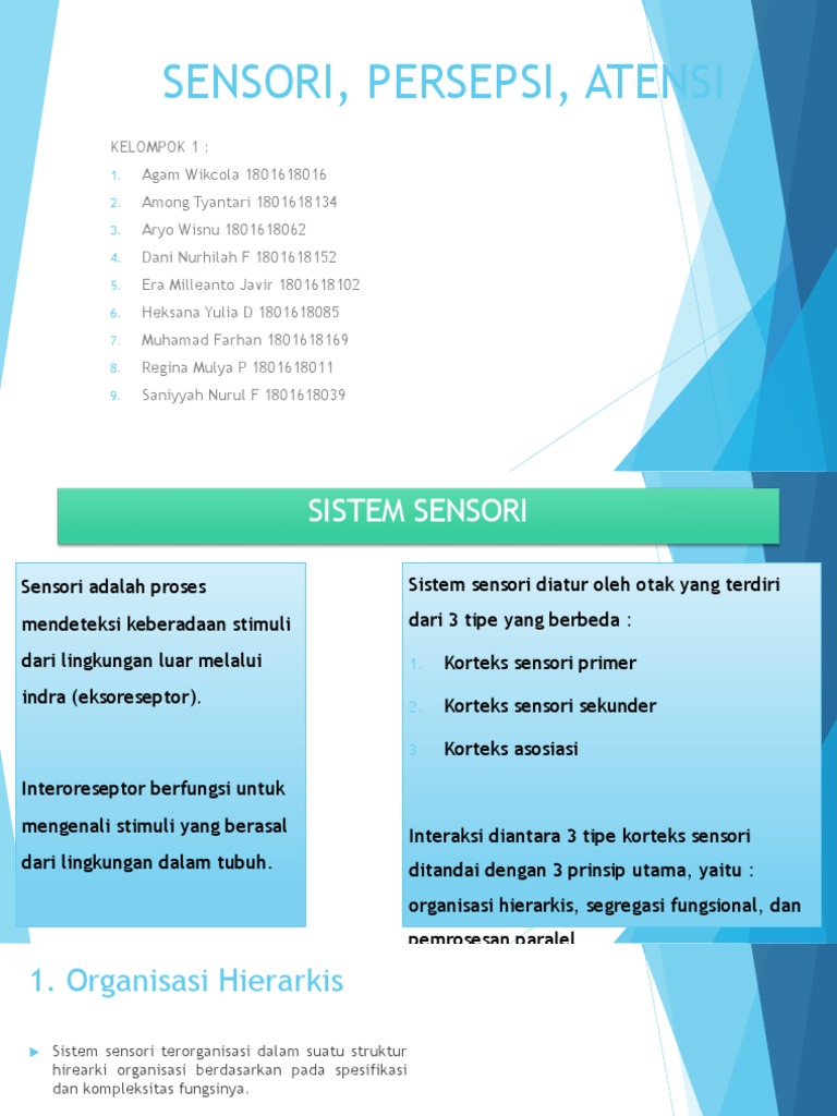 7922 - PPT Sensori, Atensi, Dan Persepsi | PDF
