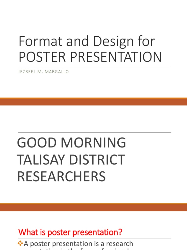 Poster Presentation Format Guidelines | PDF | Career & Growth | Computers