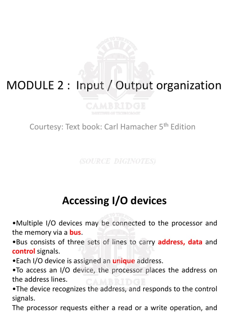 I/O Organization and Interrupts | PDF | Input/Output | Subroutine