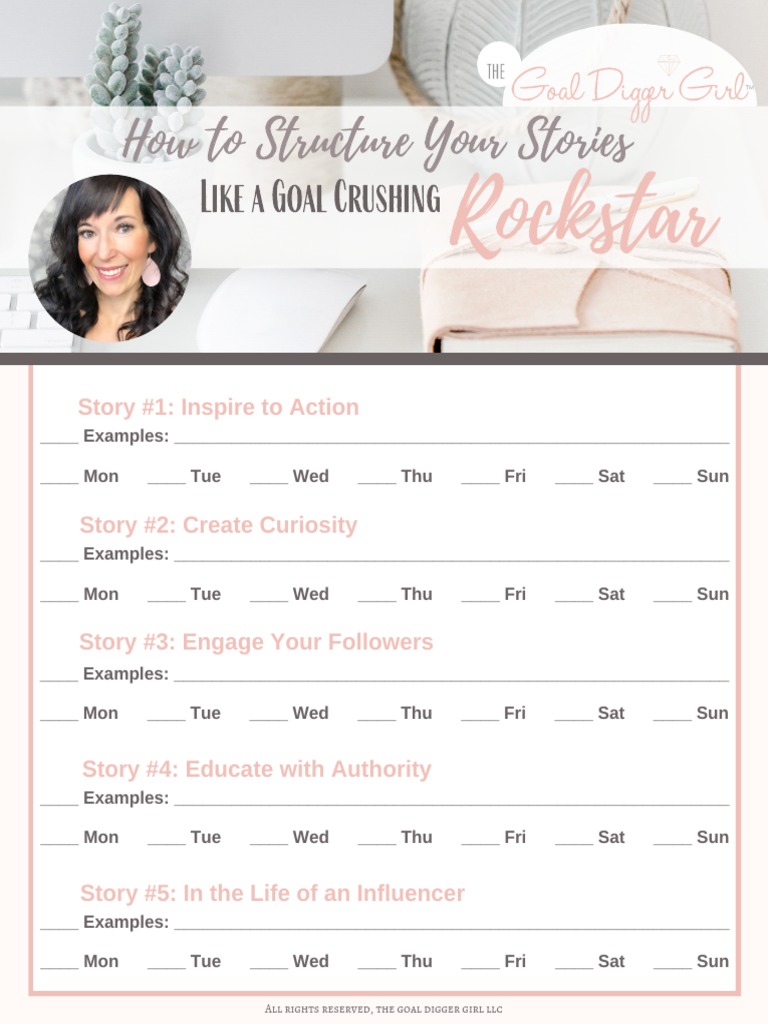 The Goal Digger Girl's Guide To Structuring Your Stories | PDF