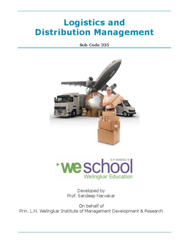 LogisticsAndDistributionMgmt 335 v1 | PDF | Logistics | Warehouse