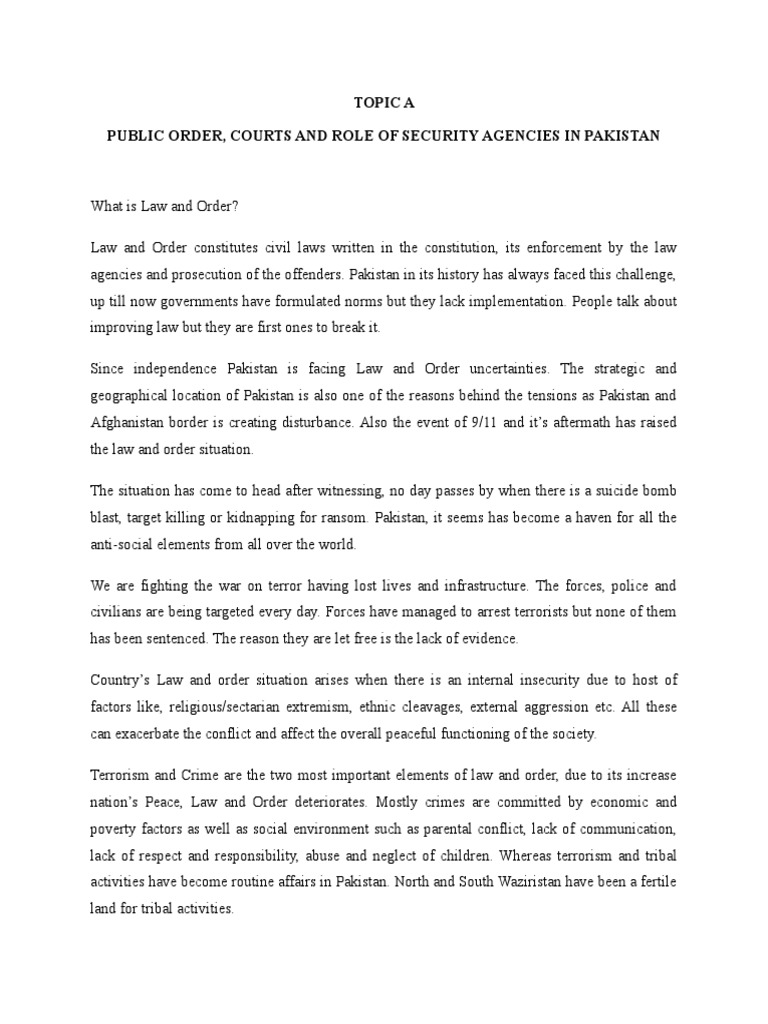 PNA Study Guide | PDF | Pakistan | Police