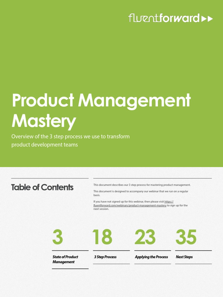 Product Management Mastery | PDF | Performance Indicator | New Product ...