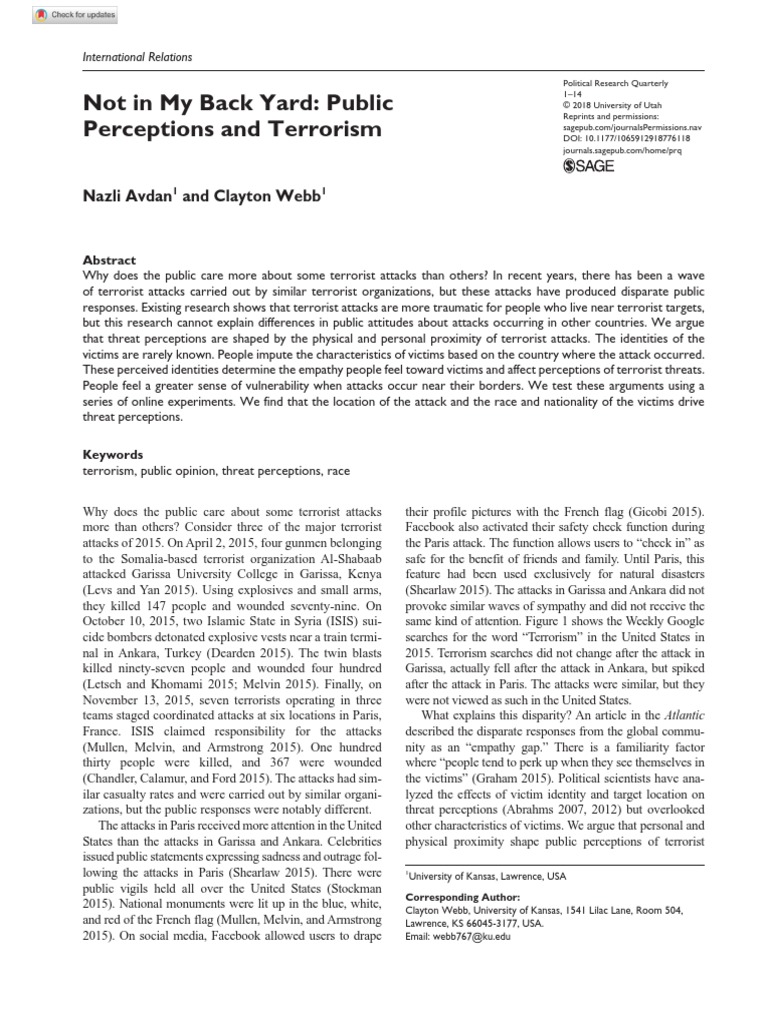 Public Perception 3 | PDF | Psychological Trauma | Perception