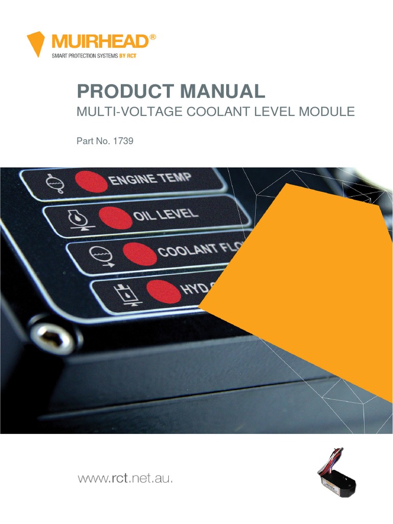 m0919 - Multi-Voltage Coolant Level Module | PDF | Relay | Electrical ...