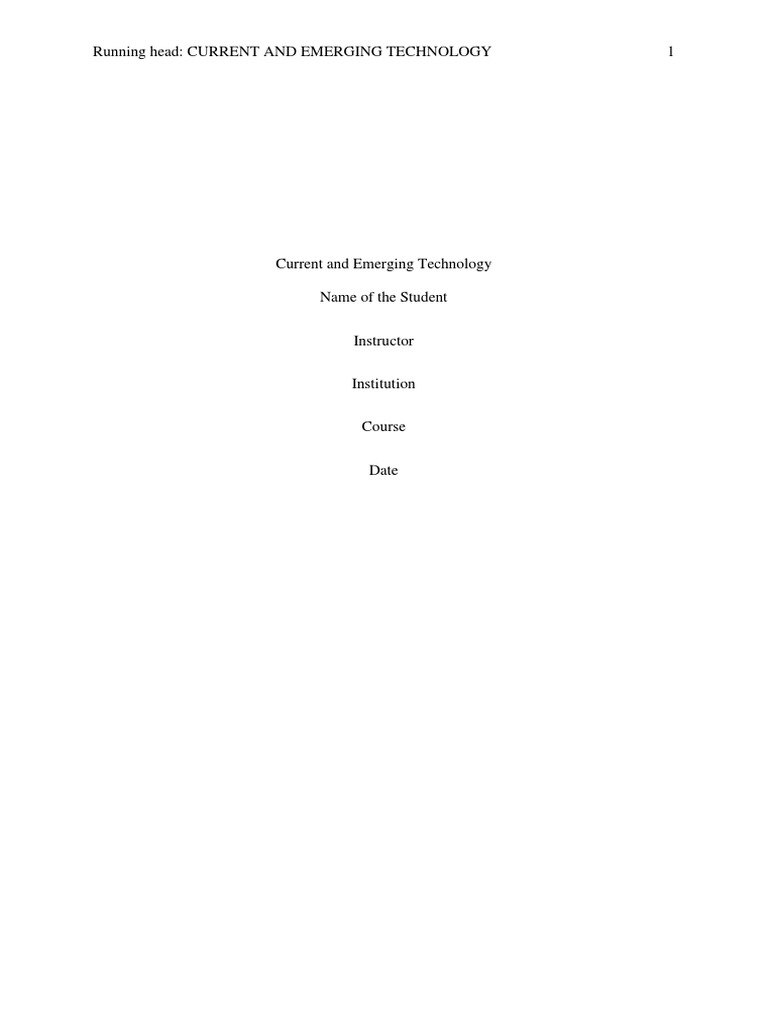 Current and Emerging Technology | PDF | Operating System | Linux