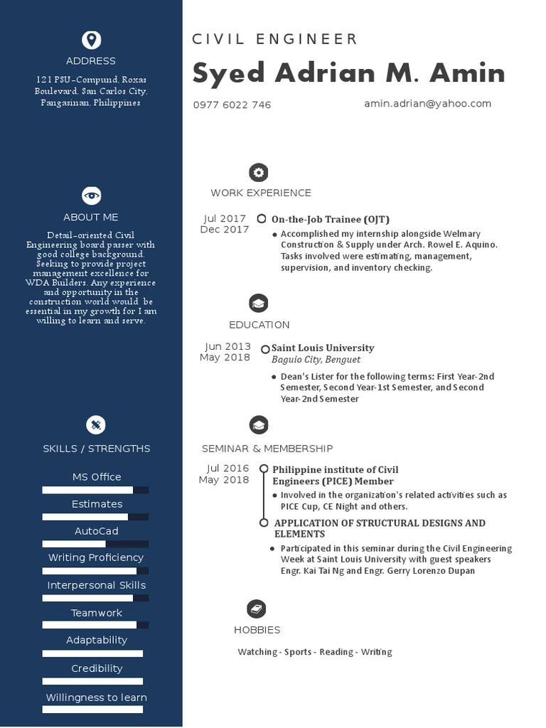 Resume-Syed Adrian M. Amin | PDF | Science And Technology | Science