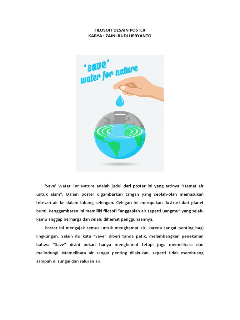 Filosofi Poster Karya Zaini Rudi | PDF