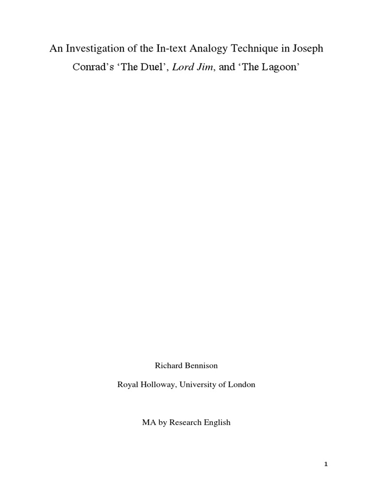 Elec. Sub. MA by Research Richard Bennison 100880310 | PDF | Joseph ...