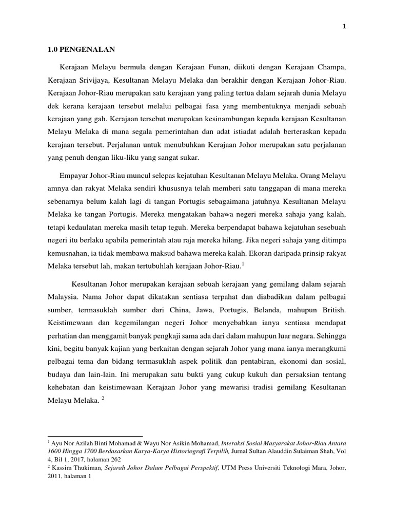 Kerajaan Johor-Riau | PDF