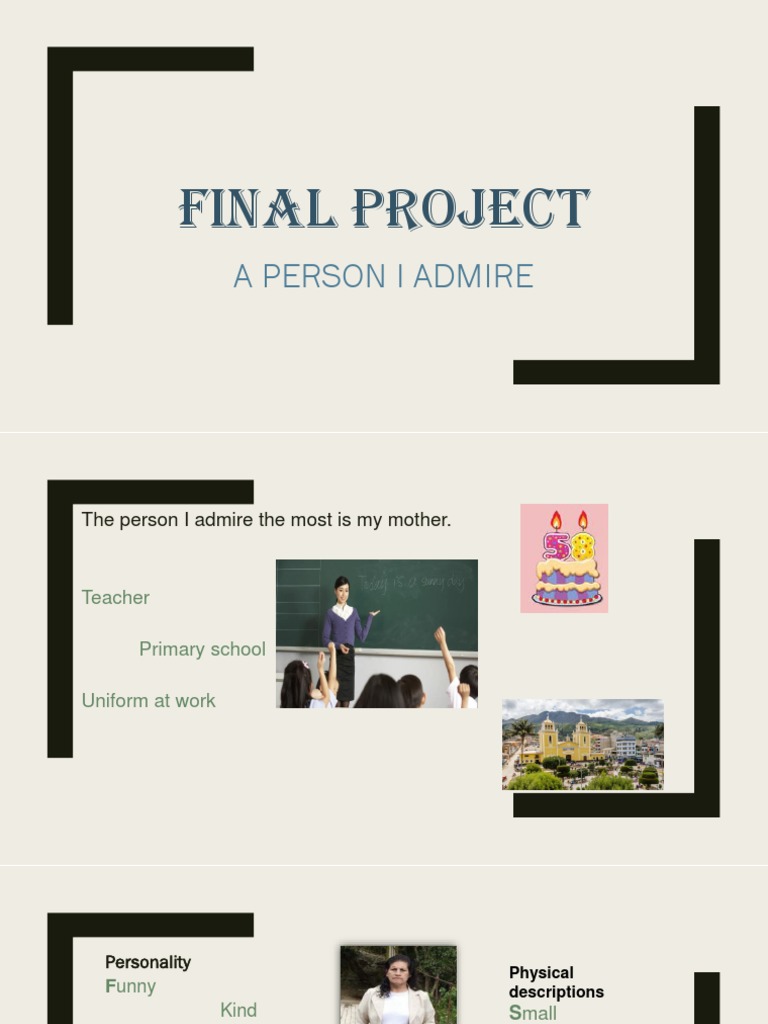 Final Project: A Person I Admire | PDF