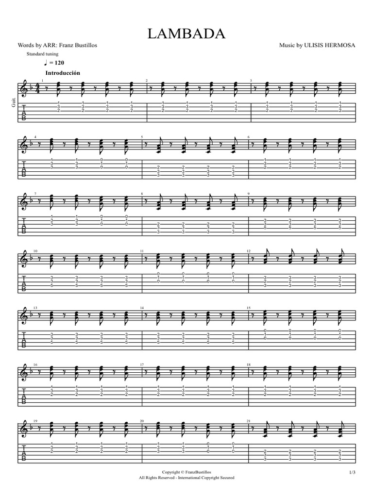 Lambada Acordes | PDF | Copyright Law | Law