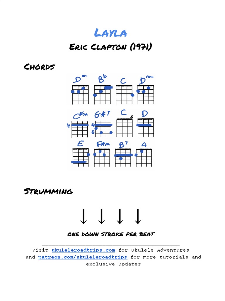 Layla: Eric Clapton (1971) Chords | PDF | Song Structure