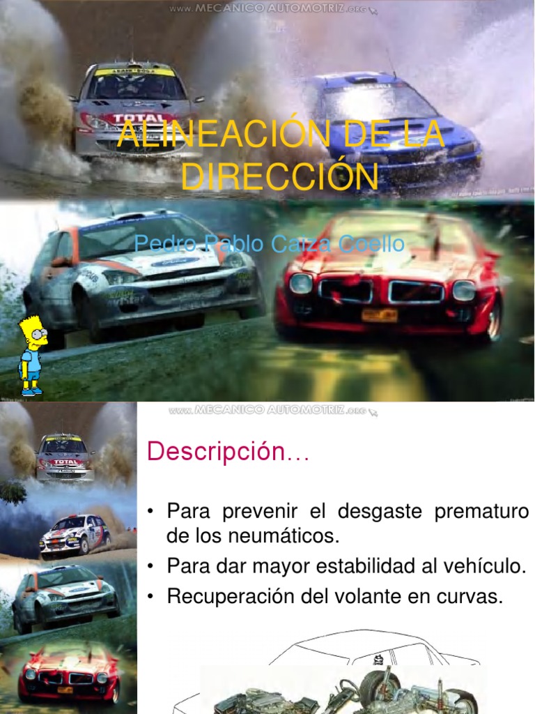 Curso Alineacion Direccion Descripcion Angulos Camber Positivo Cero ...