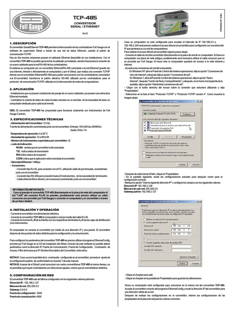 TCP 485 1 | PDF | Red de computadoras | Protocolos de internet