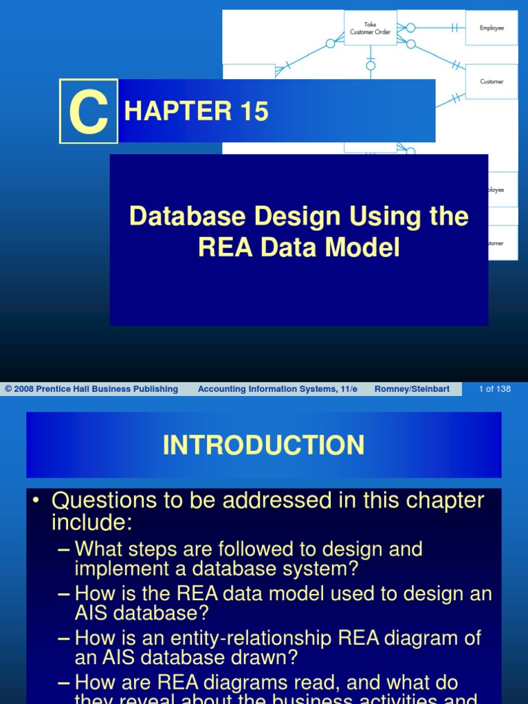 Chapter 15 Database Design Using The REA Data Model | PDF | Data Model ...