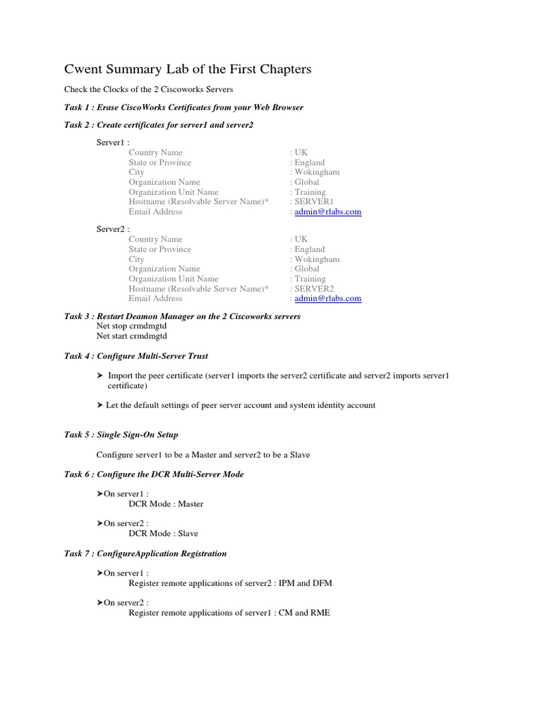 Cwent Summary Lab of The First Chapters | PDF | Computer Networking | Computing