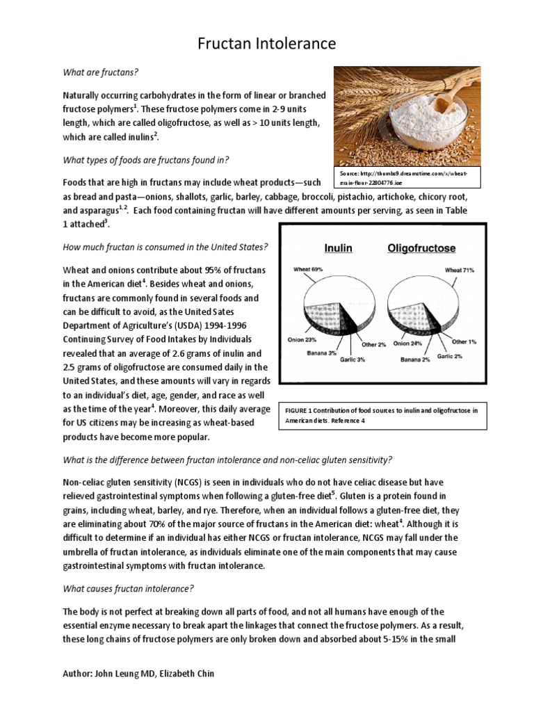 Understanding Fructan Intolerance: A Comprehensive Review of the Causes ...