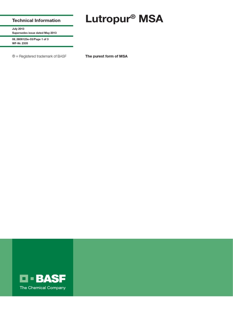 Lutropur MSA TI en | PDF | Contractual Term | Atoms