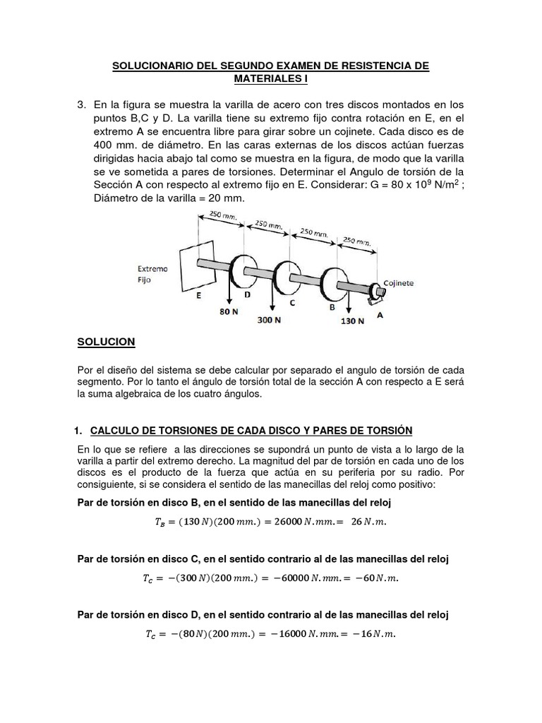 Solucionario Del Segundo Examen de Rm1 | PDF | Mecánica | Mecanica clasica