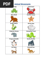 Animal Walk Cards 1 | PDF