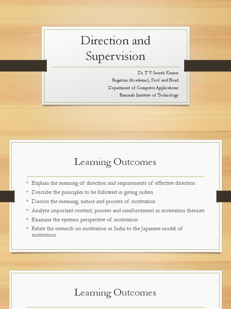 Direction and Motivation in Management | PDF | Motivation | Motivational