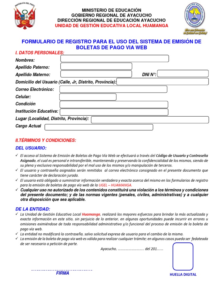 Formato para Boleta | PDF