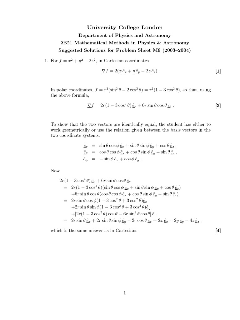 2 B21 Sheet 9 A | PDF | Coordinate System | Trigonometric Functions