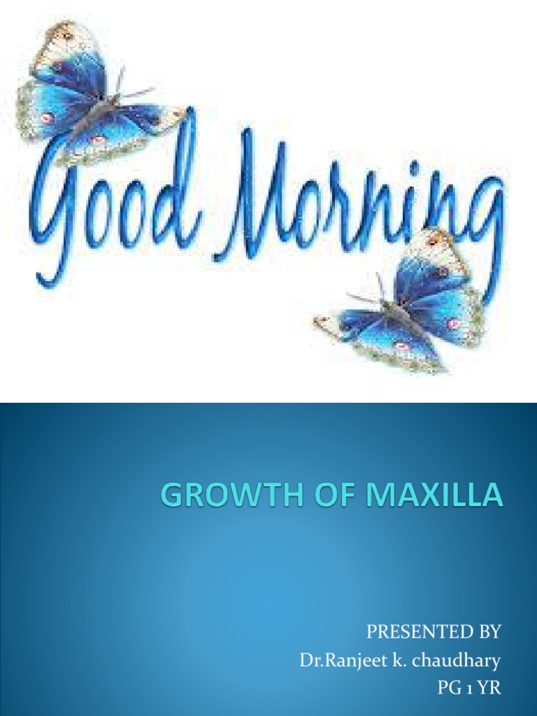 Growth of Maxilla | PDF | Human Nose | Face