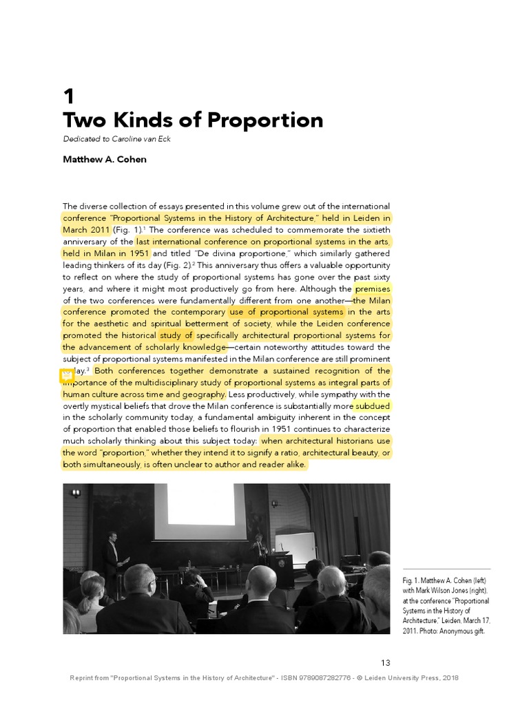 Introduction Two Kinds of Proportion | PDF | Aesthetics | Beauty