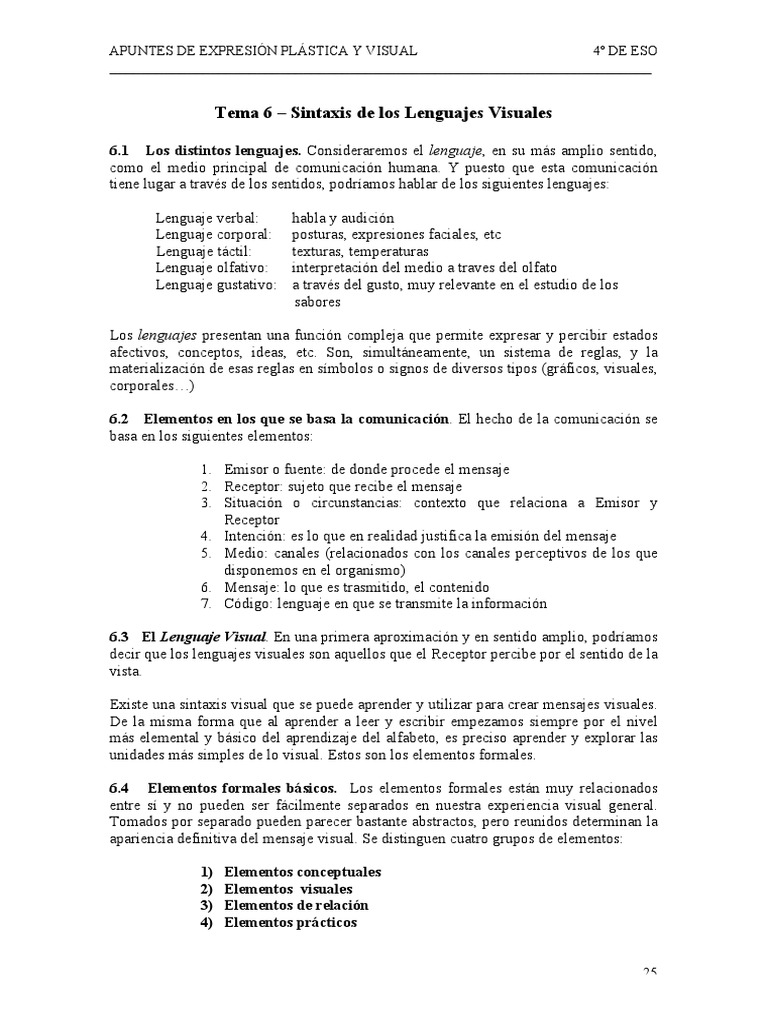 Sintaxis Visual | PDF | Color | Ritmo
