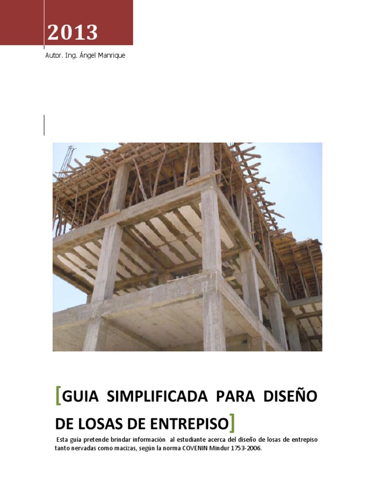 Guia Simplificada para Diseño de Losas de Entrepiso | PDF | Acero | Rieles