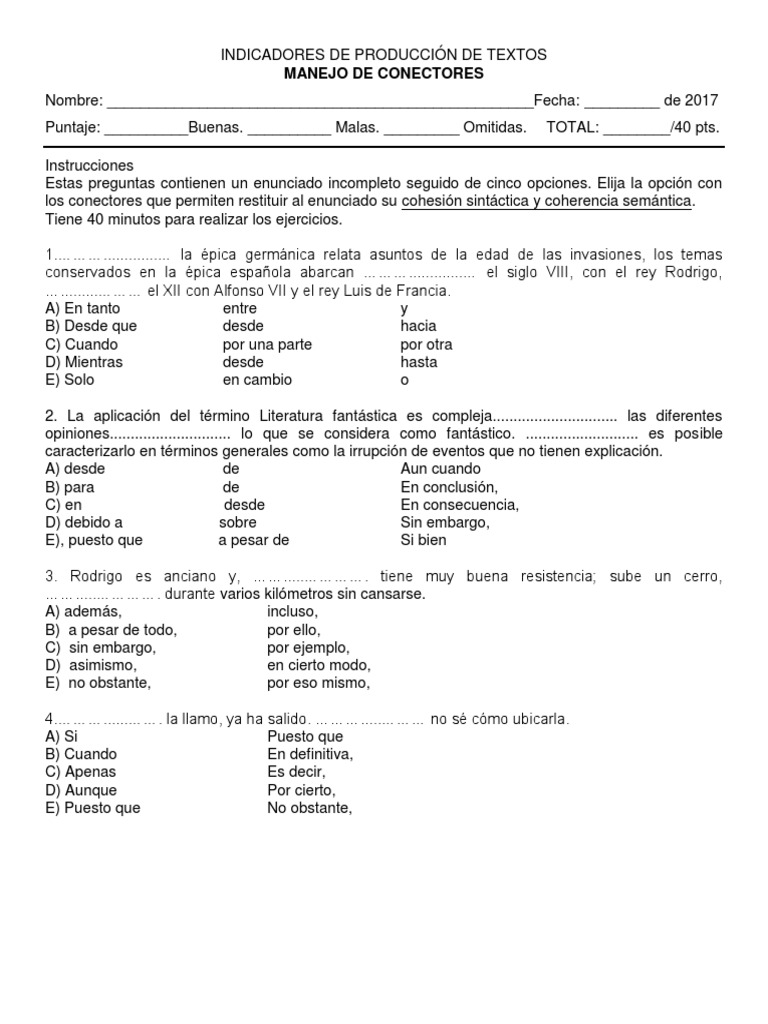 Ejercicios Manejo de Conectores | PDF