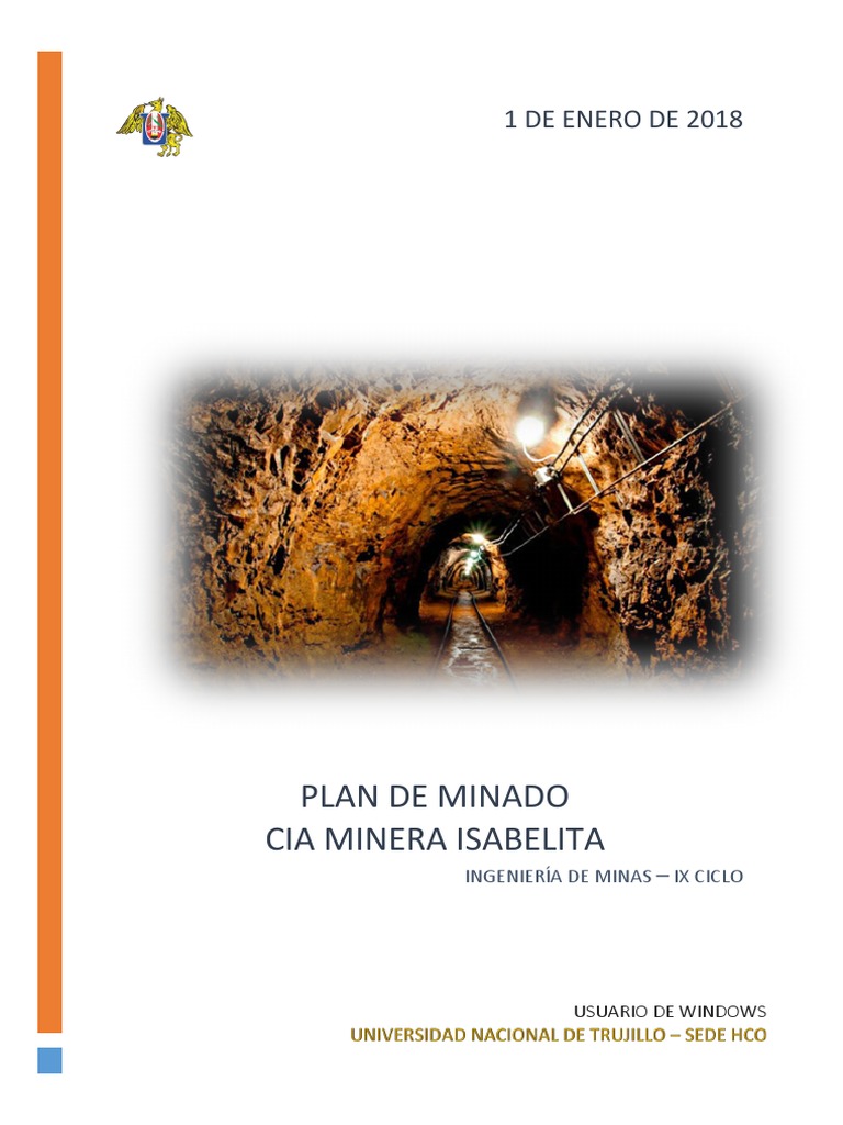 Plan de Minado - ISABELITA | Descargar gratis PDF | Transporte | Naturaleza