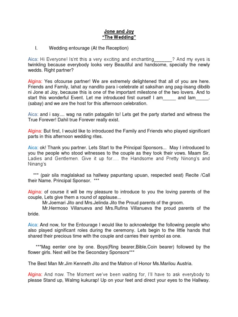 The Wedding Program | PDF | Groomsman | Wedding