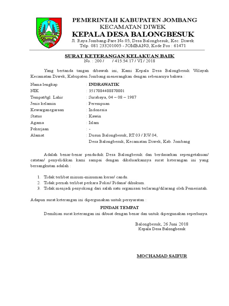 SKCK Untuk Tni-Polri | PDF