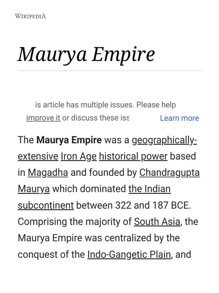 Overview of the Maurya Empire | PDF | Ashoka | Religion And Belief