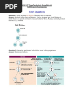 Grade 10 Mitosis Notes | PDF | Mitosis | Meiosis