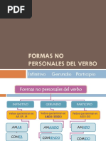 Formas Personales y No Personales del Verbo | PDF | Verbo | Morfología ...