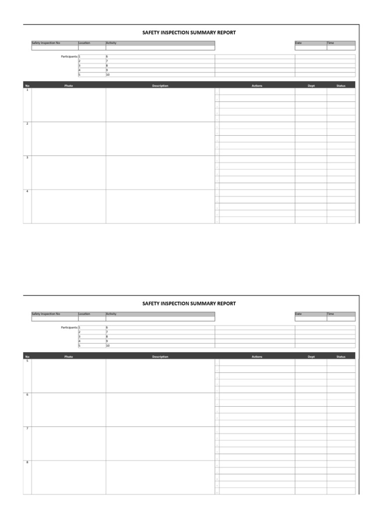 SI Report Template | PDF