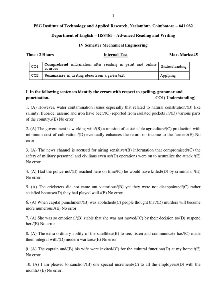Comprehend Information After Reading in Print and Online Summarize in ...