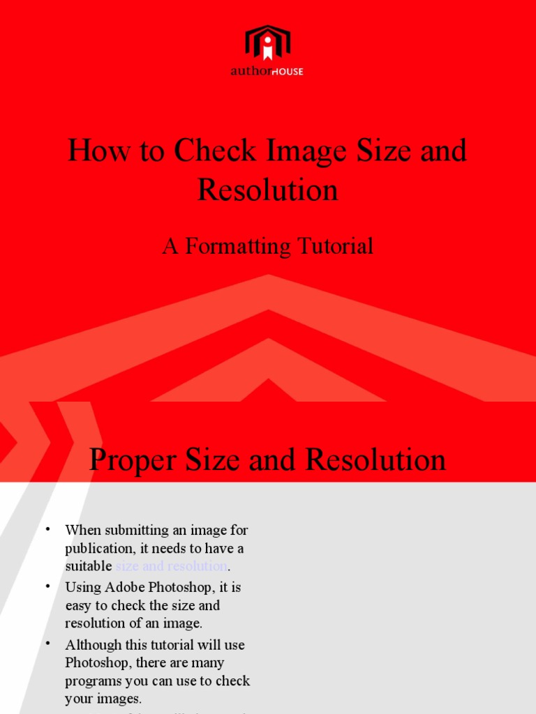 How To Check The Image Size and Resolution | PDF | Image Resolution ...