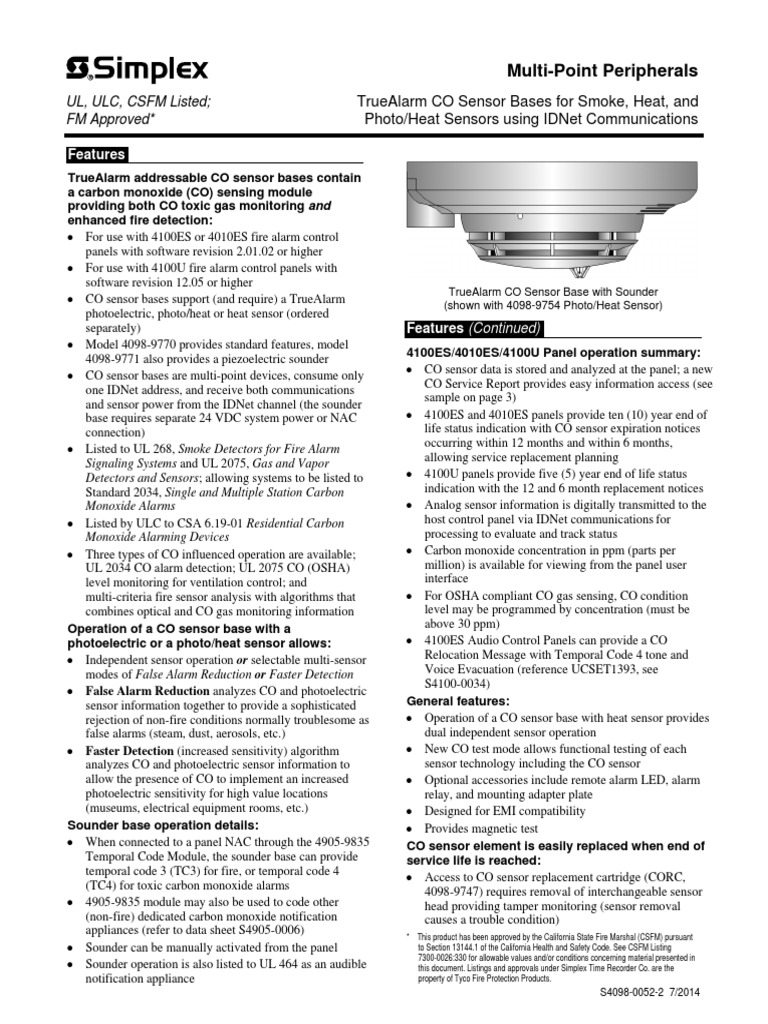 CO Sensor | PDF | Carbon Monoxide | Sensor
