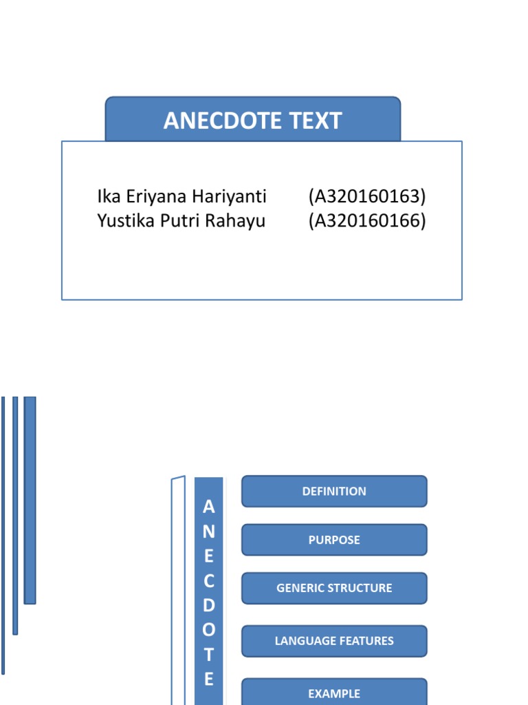 Anecdote Text | PDF | Linguistic Typology | Syntax
