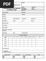 Pressure Test Report - Sample | PDF