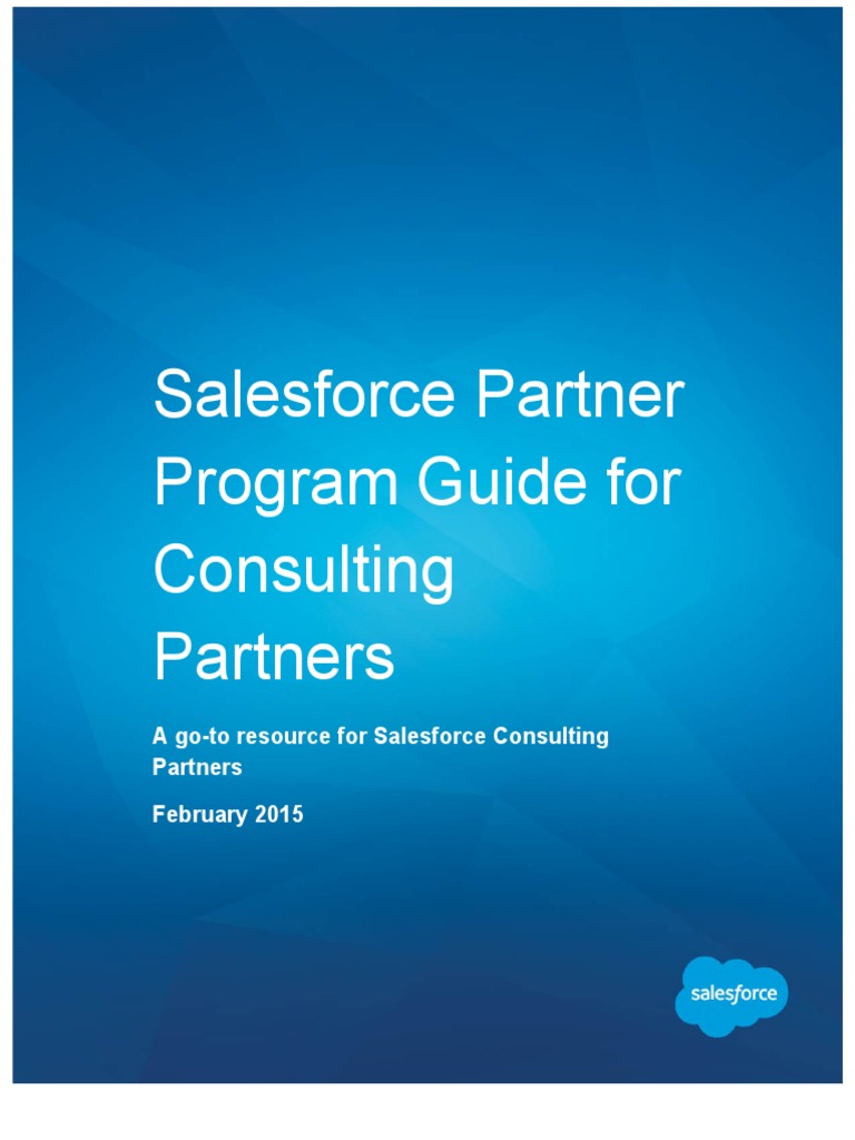 Salesforce Consulting Partner Program Guide | PDF | Salesforce.Com ...