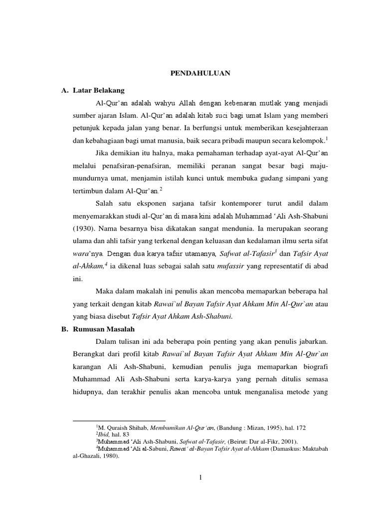 Biografi Ali Ash-Shabuni | PDF