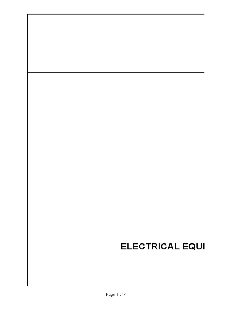 Datasheet For LV Switchgear | PDF