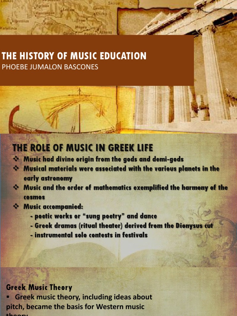 The History of Music Education: Phoebe Jumalon Bascones | PDF | Ancient ...