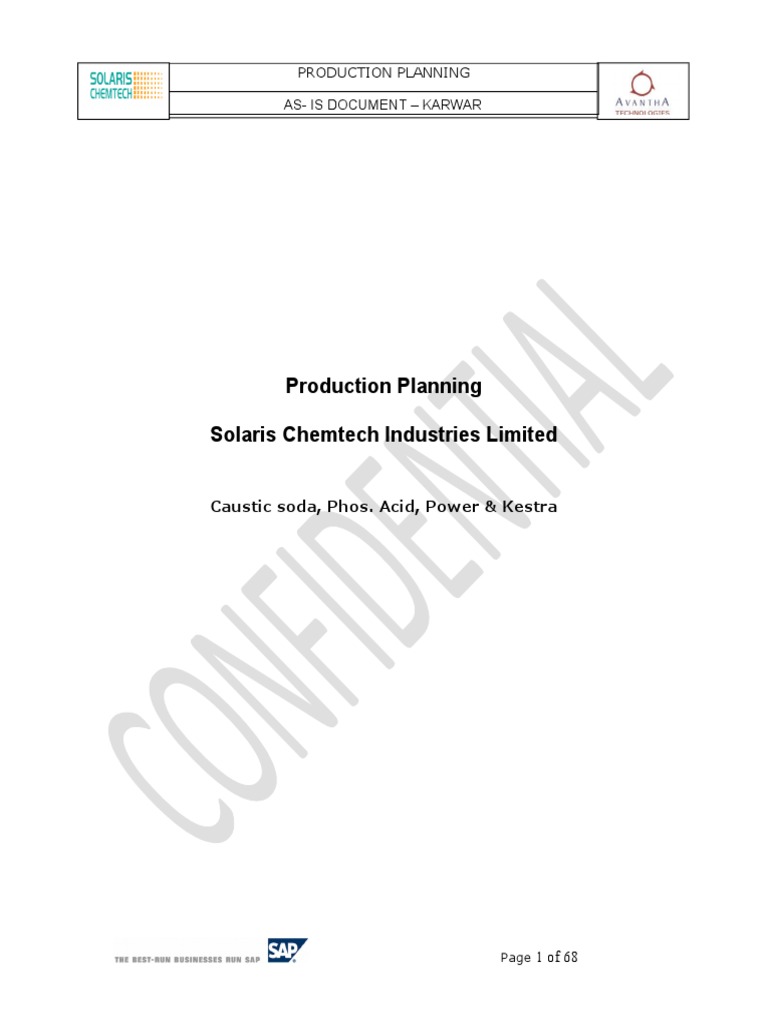 Sap Pp Pi Configuration Guide En De Pdf Sodium Hydroxide
